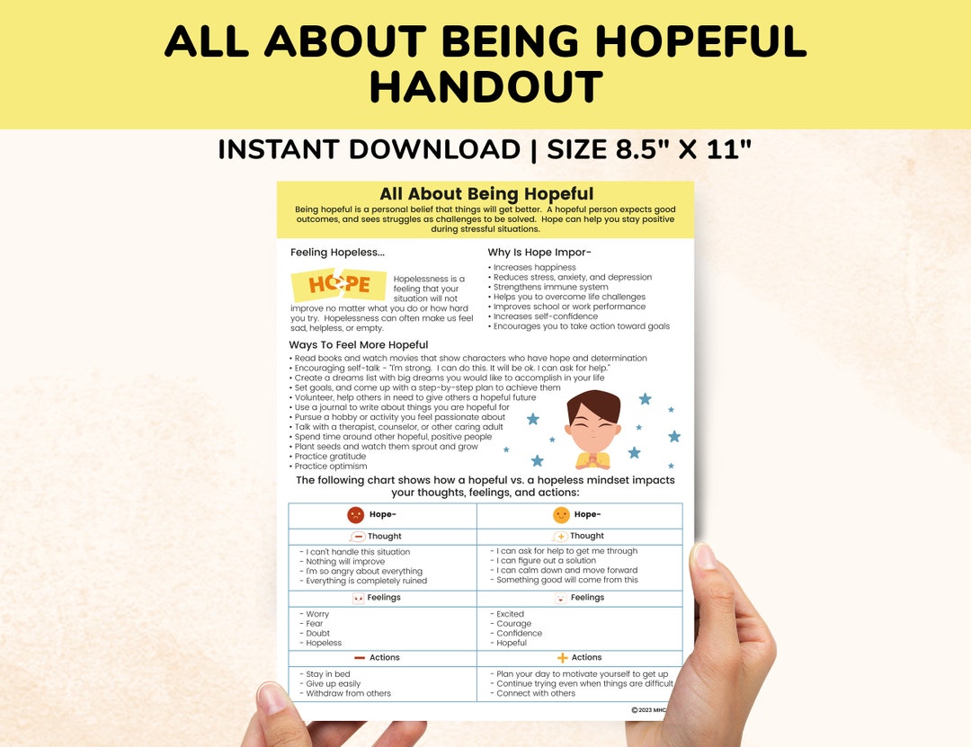 Hopeful Hope Character Education for Kids Teens, Coping Skills ...