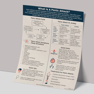 What is A Panic Attack Counseling Worksheet Kids, Panic Atack Symptoms ...