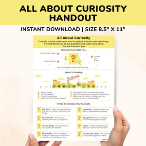 Curiosity Printable Character Trait Education for Kids Teens-therapy ...