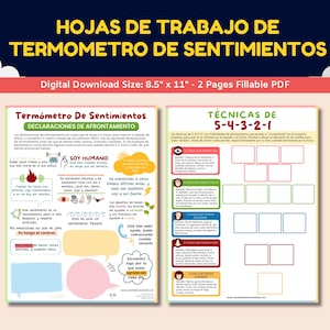Spanish Feelings/emotions Worksheet for Kids-teens Hojas De Trabajo De ...