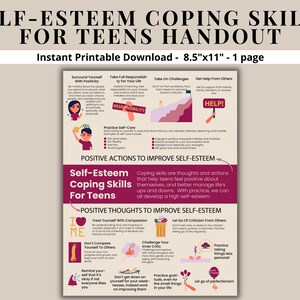 Self-esteem Coping Skills for Kids & Teens Bundle-self - Etsy