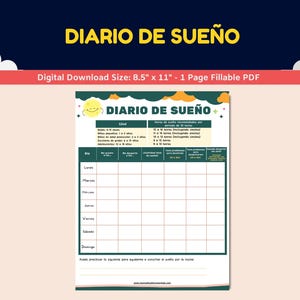 Spanish Sleep Hygiene Worksheets for Kids - Hojas De Trabajo Sobre El ...