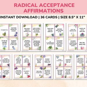DBT Affirmation Cards-168 Positive Affirmations for Self-esteem ...