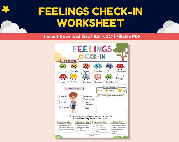 Managing Emotions & Feelings With Coping Skills 5 Pg Worksheets for ...