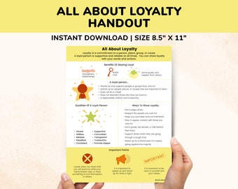 Character Education Worksheets for Kids - Etsy