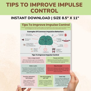 Impulse Control Coping Skills Strategies-adhd-executive Functioning ...