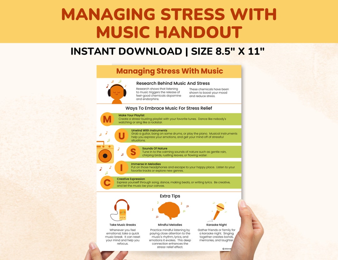 Stress Relief With Music Pdf-kids-teens-adults-stress Management Music ...