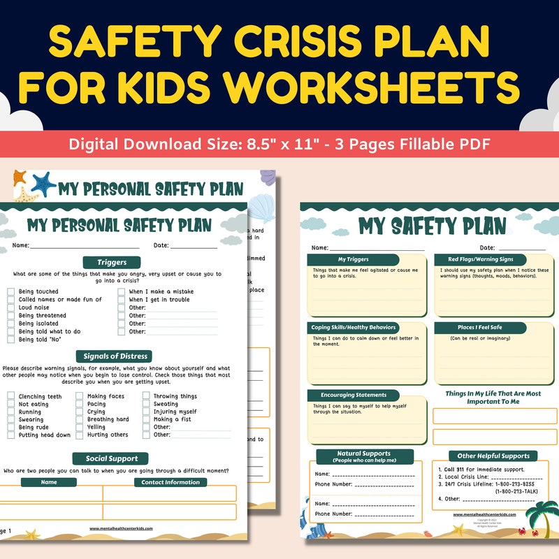 Counseling Safety Plan - Etsy