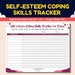 Self-esteem Coping Skills Tracker for Teens Fillable Worksheet Mental ...
