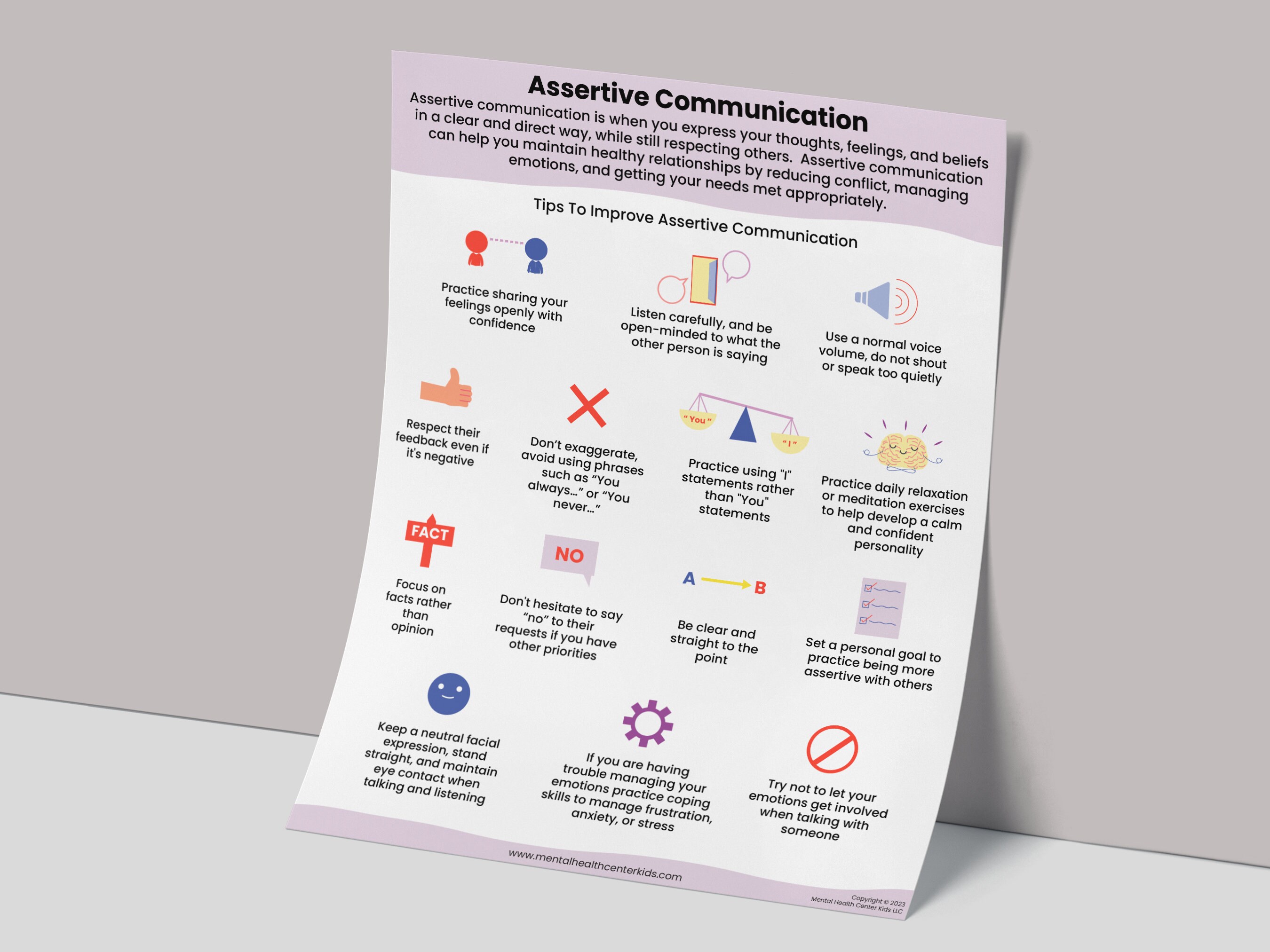 Assertive Communication Social Skills PDF Kids Teens-self - Etsy UK