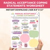 DBT Walking the Middle Path Coping Skills Printable Handout Poster ...