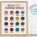Healthy Coping Skills Therapy Poster-self Care Mental Health Poster ...