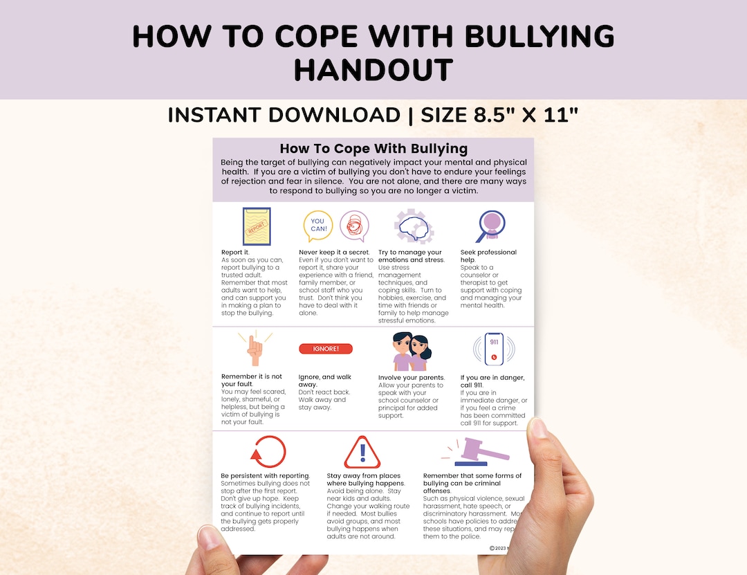 Coping Skills for Bullying-social Skills for Kids Teens-child Therapy ...