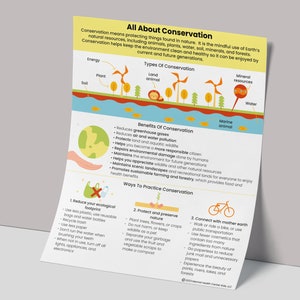 Conservation Poster for Kids Teens-character Education Character ...