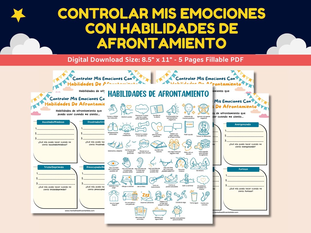 Spanish Worksheets for Kids-teens - Controlar Mis Emociones Con ...