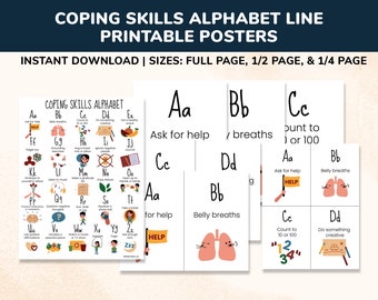 Alphabet Poster Printable Nursery Artwork ABC Poster for - Etsy