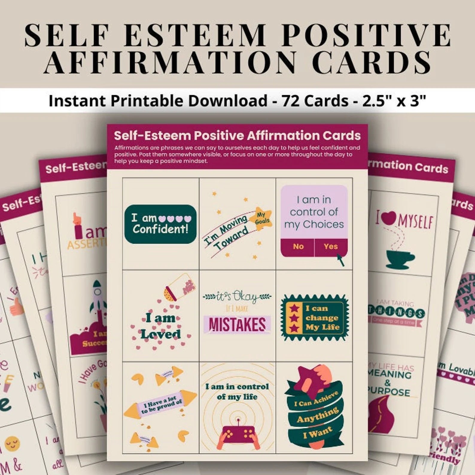 Self-esteem Coping Skills for Kids & Teens Bundle-self - Etsy