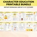 Character Education Handouts PDF Bundle-32 Pages-character Counts ...