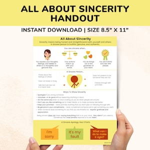 Sincerity Poster Character Education for Kids Teens-character ...