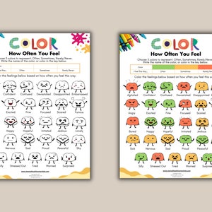 Feelings Emotions 5 Pg Printable Emoji Activity Pack Worksheets for ...