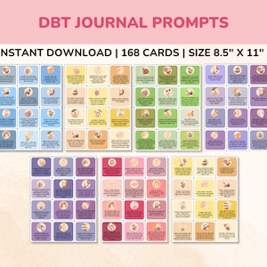 DBT Journal Prompts for Mental Health-dbt Skills for Kids, Teens ...