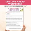 DBT Bundle Coping Skills Printable Poster Handout Cheat Sheet ...