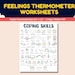 Feelings Thermometer Emotions Chart 7 Page Printable Coping Skills ...