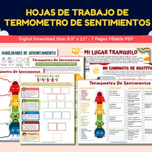 Spanish Feelings/emotions Worksheet for Kids-teens - Hojas De Trabajo ...