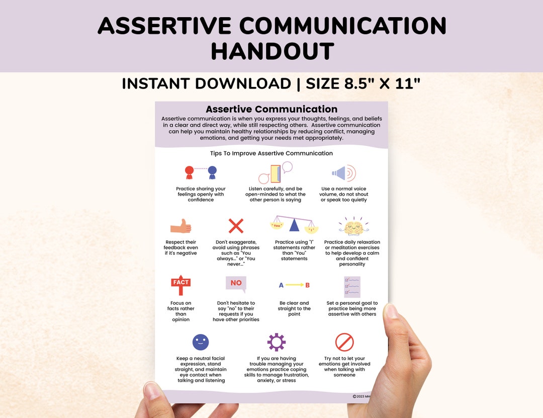 Assertive Communication Social Skills PDF Kids Teens-self Esteem Child ...
