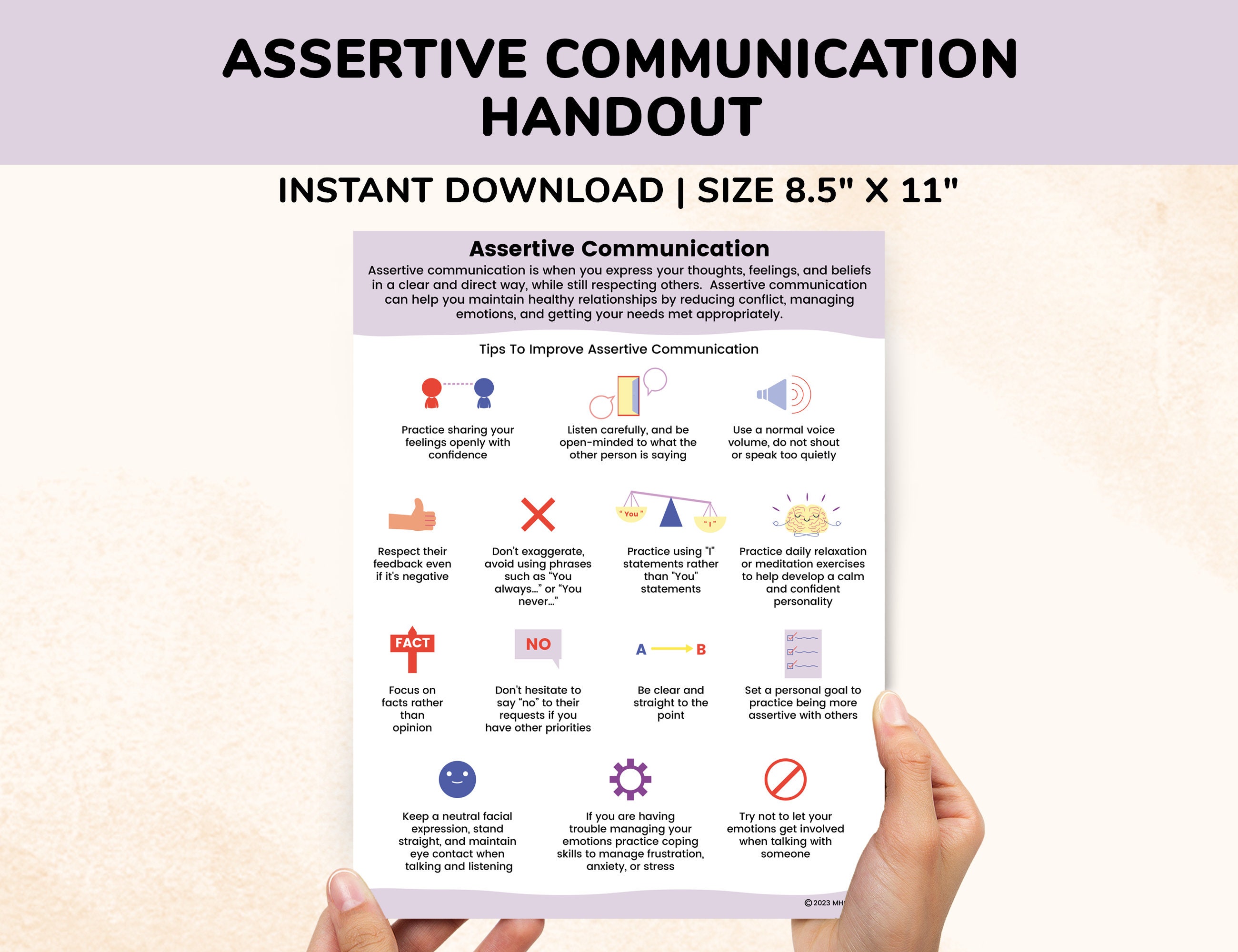 Assertive Communication Social Skills PDF Kids Teens-self Esteem Child ...