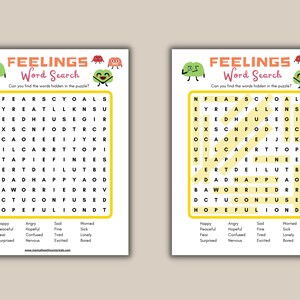 Feelings Emotions 5 Pg Printable Emoji Activity Pack Worksheets for ...