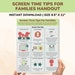 Screen Time Tips for Parents and Families Child Therapy PDF Handout ...