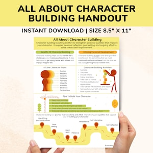 Character Building Poster Kids Teens-school Counseling Posters ...