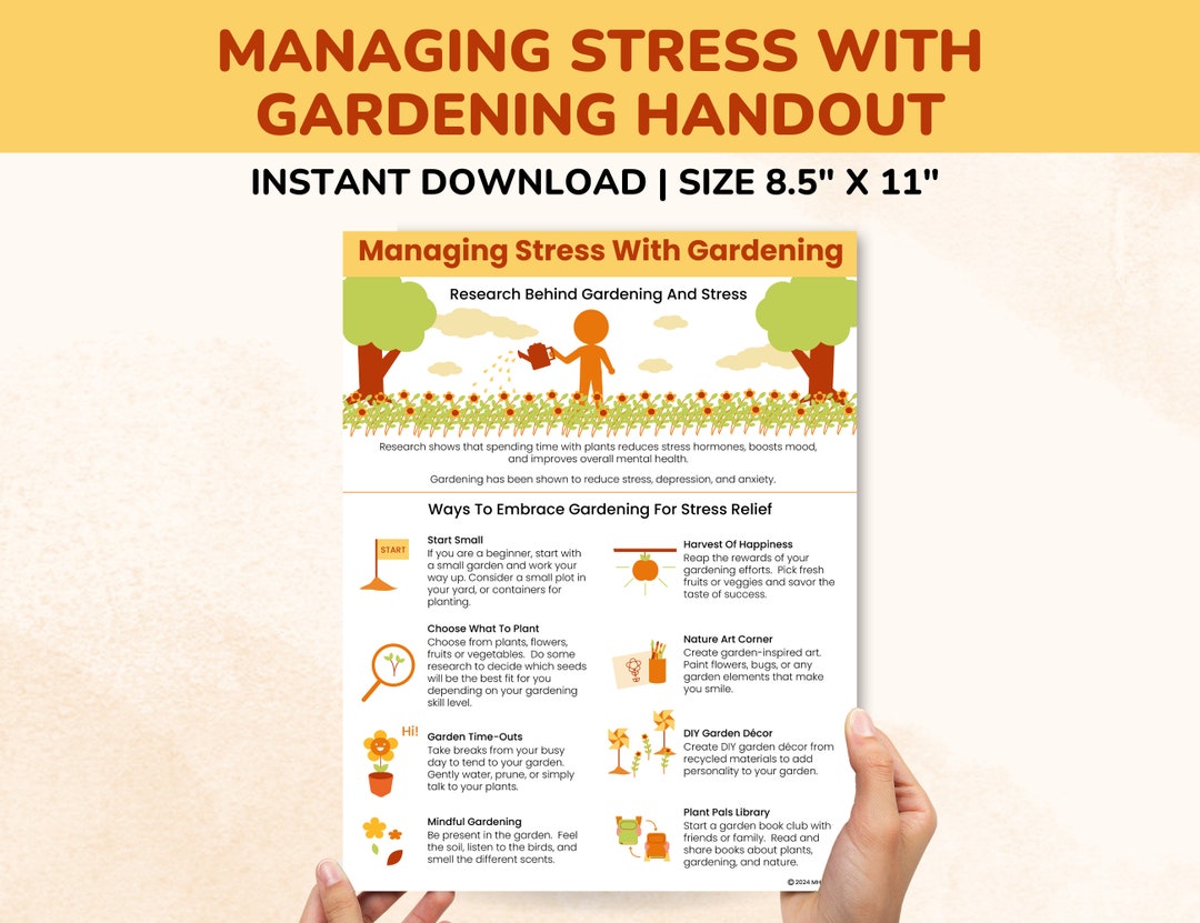 Stress Relief With Gardening Pdf-kids-teens-adults-stress Management ...