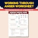 Anger Triggers Fillable Worksheet Kids Children With Anger Thermometer ...