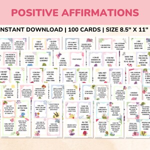DBT Affirmation Cards-168 Positive Affirmations for Self-esteem ...