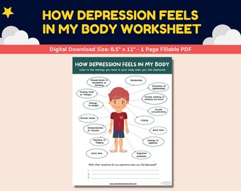 Cognitive Behavioral Therapy Worksheet for Children (Instant Download ...