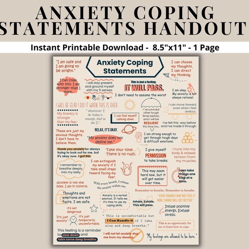 Coping Skills Poster 101 Coping Skills for Teens Printable - Etsy