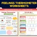 Feelings Thermometer Emotions Chart 7 Page Printable Coping Skills ...