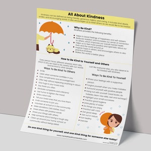 Kindness Printable Poster PDF Character Education for Kids Teens ...