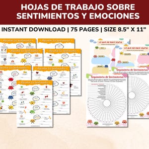 Spanish Feelings/emotions Worksheets 20 Page Bundle Kids-teens - Hojas ...