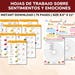 Spanish Feelings/emotions Worksheets 20 Page Bundle Kids-teens - Hojas ...