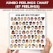 Feelings Chart for Kids and Teens-extra Large 67 Feelings & Emotions ...