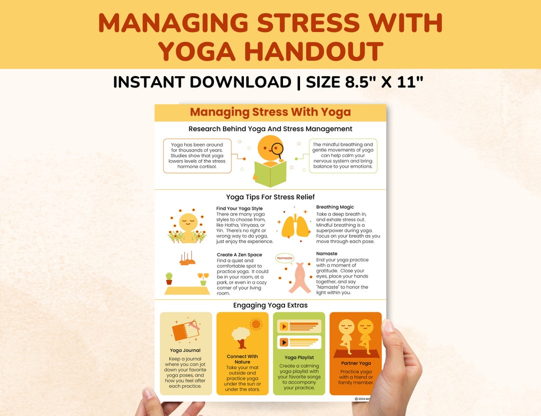 Stress Relief With Yoga Pdf-kids-teens-adults-stress Management Therapy ...