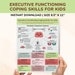 Stress Management Coping Skills Kids & Teens Printable Poster Stress ...