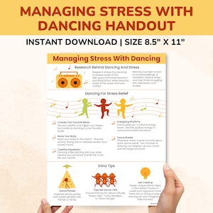Stress Relief With Dancing PDF Handout-stress Management Therapy ...