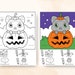 Halloween Color by Coping Skills Coloring Pages Book Printable for Kids ...
