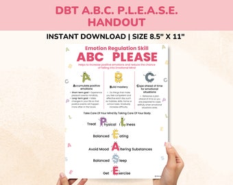 ABC PLEASE DBT Skills Handouts - Etsy