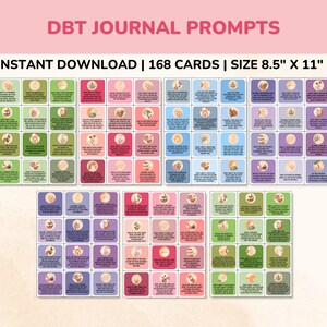 DBT Journal Prompts for Mental Health-dbt Skills for Kids, Teens ...