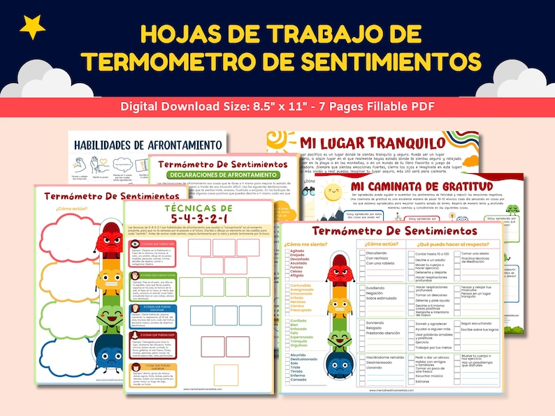 Spanish Feelings/emotions Worksheet for Kids-teens - Hojas De Trabajo ...